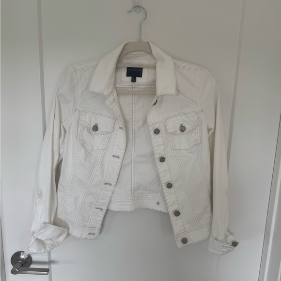 The Limited | Jackets & Coats | The Limited Womens White Denim Jacket ...